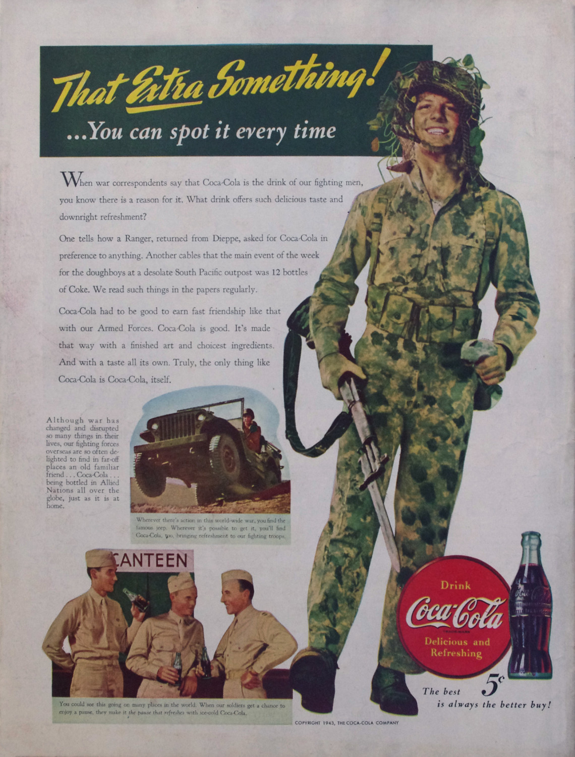 Coca-Cola Advertisements in World War II – Vintage Magazine Shoppe