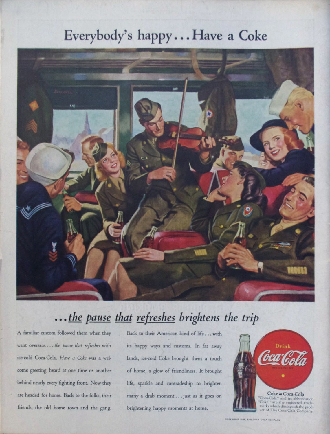Coca-Cola Advertisements in World War II – Vintage Magazine Shoppe